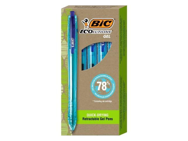 Click here for Bic Ecolutions 1mm Medium Retractable Gel Pen  Blu... prices