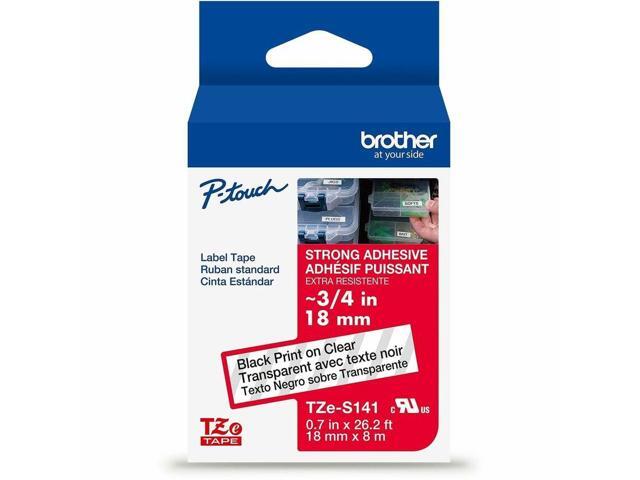 Click here for Brother Genuine P-touch TZeS141 BK on CLR Label Ta... prices