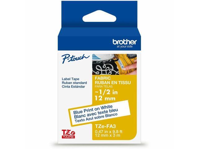 Click here for Brother Genuine P-touch TZeFA3 NVY BL on WHT Fabri... prices