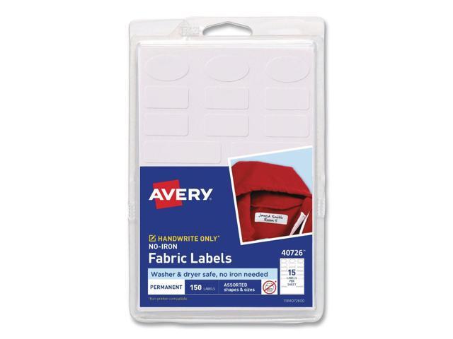 Click here for No-Iron Fabric Labels Handwrite Only Assorted Shap... prices