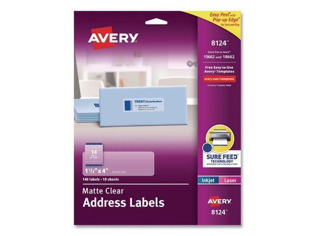 Click here for Matte Clear Address Labels with Sure Feed Technolo... prices