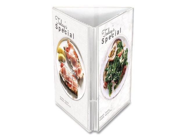 Click here for Tabletop Three-Sided Sign Holder 4 x 6 Insert Clea... prices