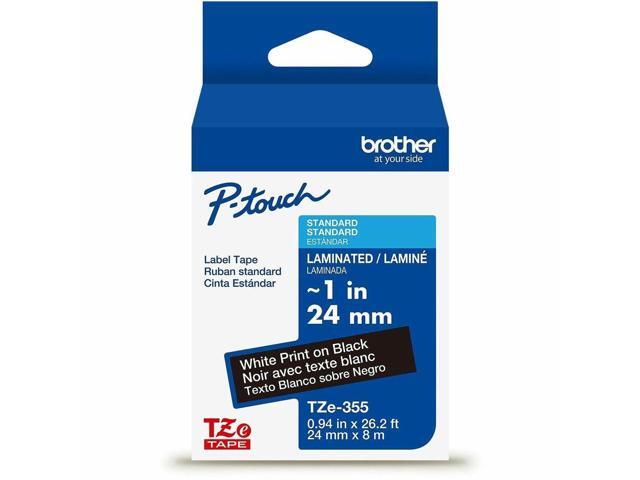 Click here for Brother Genuine P-touch TZe355 WHT on BK Label Tap... prices