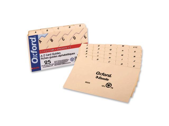 Click here for A-Z Index Card Files 1/5-Cut Top Tab Assorted Posi... prices
