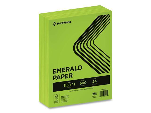 Click here for Color Paper 24 lb Text Weight 8.5 x 11 Emerald Gre... prices
