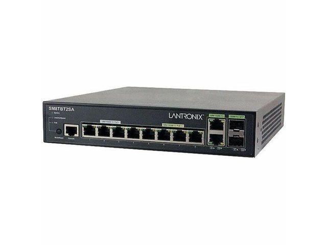 Click here for Lantronix SM8TBT2SA Managed Gigabit Ethernet PoE++... prices