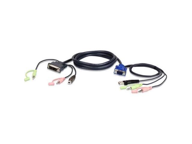 Click here for ATEN USB/VGA to DVI-A KVM Cable with Audio (9.8) prices