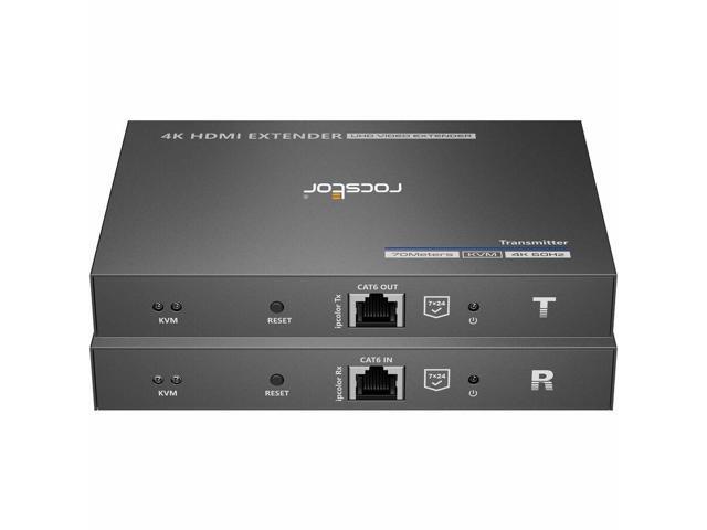 Click here for Rocstor 4K 60Hz HDMI KVM Extender over CAT6/CAT6a/... prices