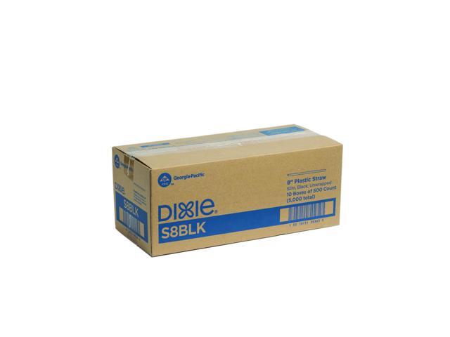 Click here for Dixie 8 Plastic Slim Straws Black 500Pk S8BLK prices