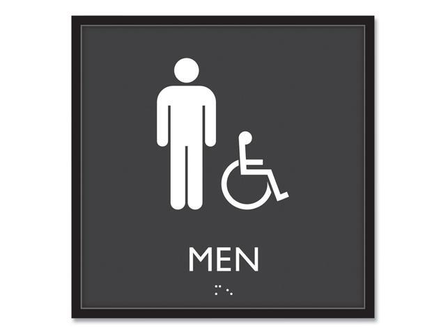 Click here for ADA Sign Men Accessible Plastic 8 x 8 Clear/White... prices