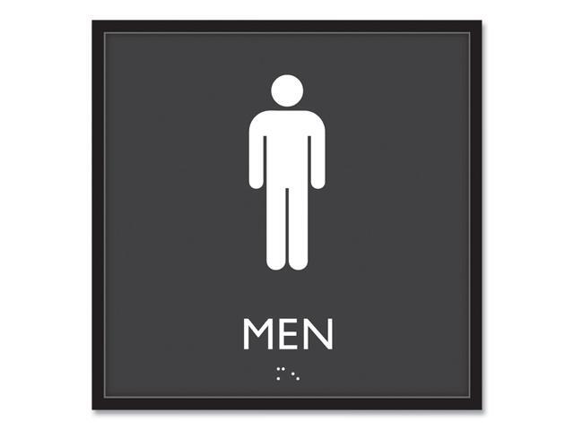 Click here for ADA Sign Men Plastic 8 x 8 Clear/White 66914 prices