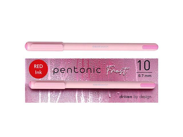 Click here for PENTONIC Gel Pen Stick Fine 0.7 mm Red Ink Pale Pi... prices