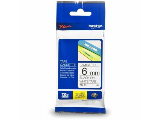 Click here for Brother Genuine P-touch TZe211 BK on WHT Label Tap... prices