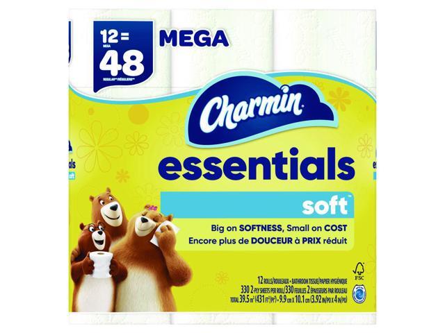 Click here for Charmin Essentials 2-Ply Soft Mega Toilet Paper Ro... prices