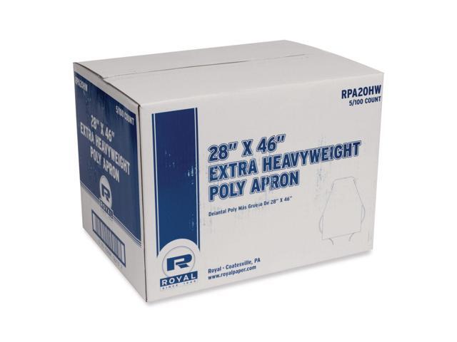 Click here for Heavyweight Poly Aprons 28 x 46 1.77 mil One Size... prices