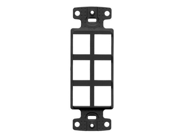 Click here for NetSelect Decorator Frame 1 Gang 6 Port Black prices