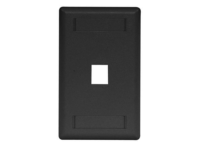 Click here for Face Plate Rear-Loading 1 Port Single Gang Black prices
