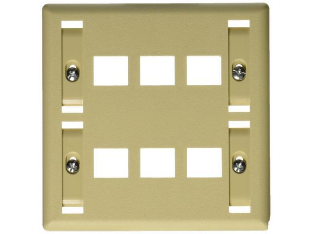 Click here for Face Plate Rear-Loading 6 Port Double Gang Electri... prices