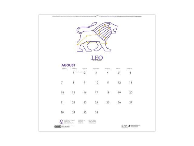 Click here for Recycled Academic Zodiac Wall Calendar 14 x 11 Mul... prices