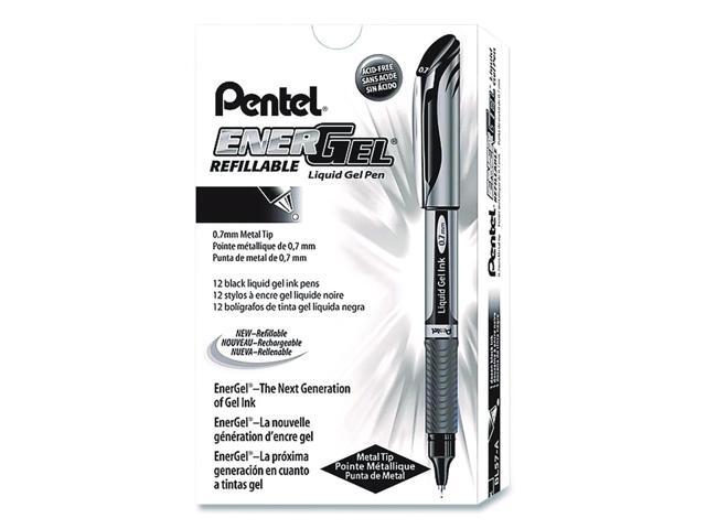Click here for Pentel EnerGel Deluxe Gel Pen 0.7mm  Black Ink  12... prices