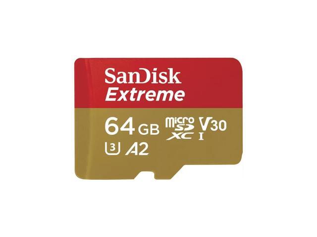 Click here for SanDisk Extreme 64 GB Class 10/UHS-I U3 V30 microS... prices