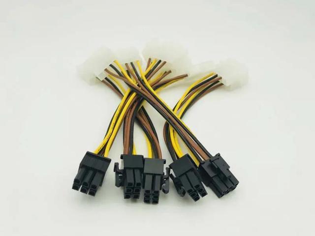 Click here for 5PCS PCI E 6Pin Female to Molex 4pin x2 Splitter S... prices