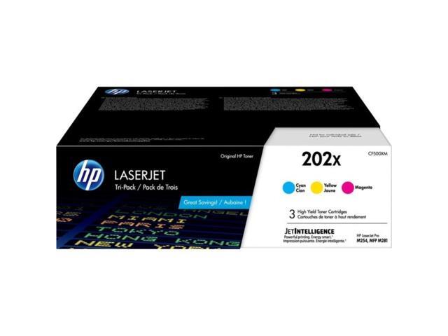 Click here for HP 202X 3-pack High Yield Cyan/Magenta/Yellow Orig... prices