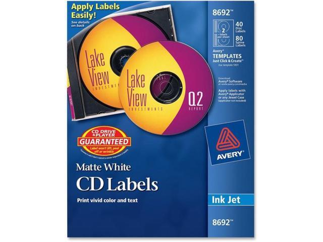 Click here for Avery CD/DVD Label - 40 / Pack - Inkjet - White prices