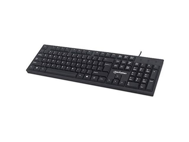 Click here for Manhattan 104-key Black Wired Keyboard with Built-... prices