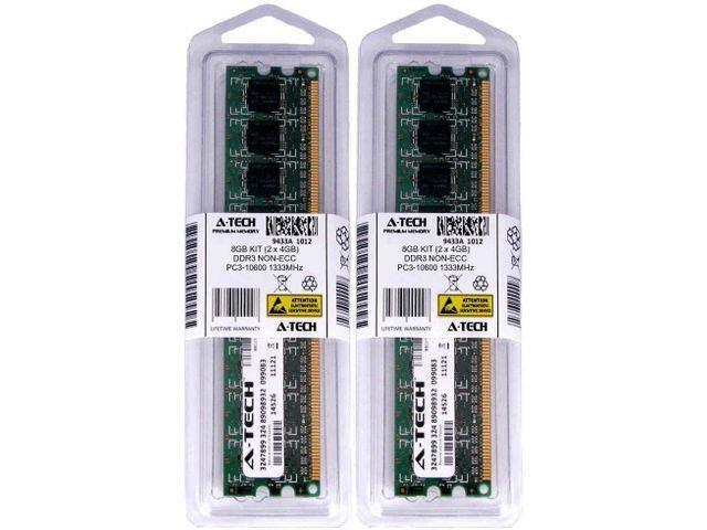 Click here for Atech 8GB Kit Lot 2x 4GB DIMM DDR3 Desktop 10600 1... prices