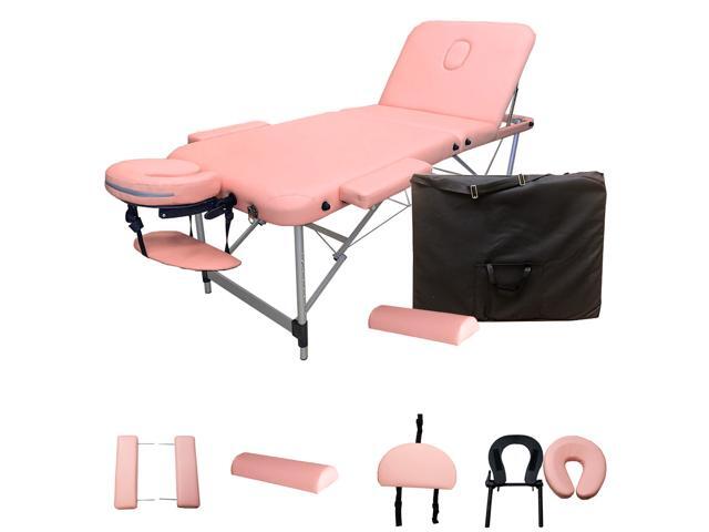 Click here for Pink 3-Section Aluminum 84 L Portable Massage Tabl... prices
