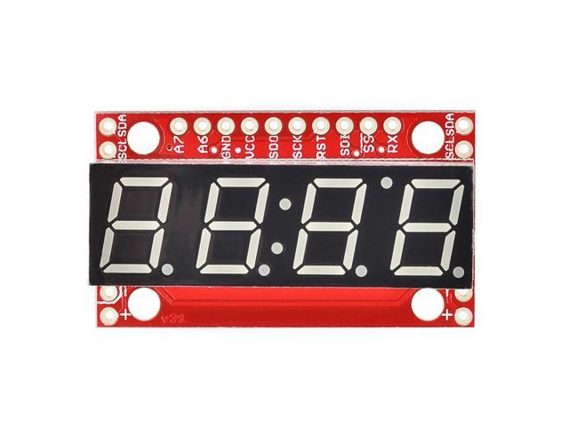 Click here for SparkFun 7-Segment Serial Display - Red prices