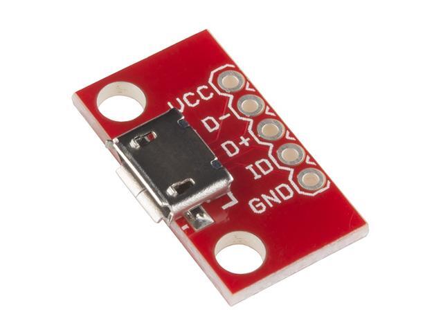 Click here for SparkFun microB USB Breakout prices