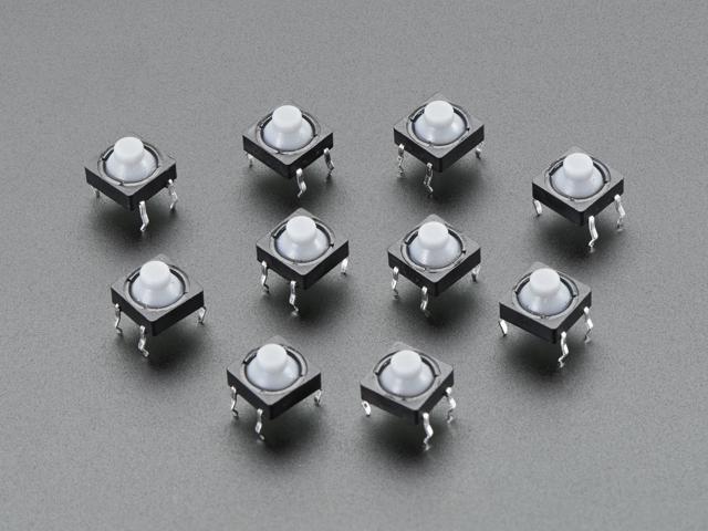 Click here for Adafruit Soft Tactile Button 8mm (10 Count) prices