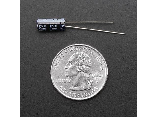 Click here for Adafruit 100uF 16V Electrolytic Capacitors (10 pac... prices