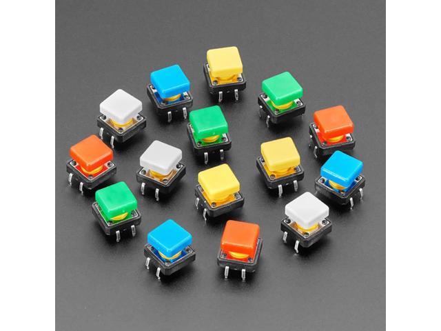 Click here for Adafruit Colorful 12mm Square Tactile Button Switc... prices