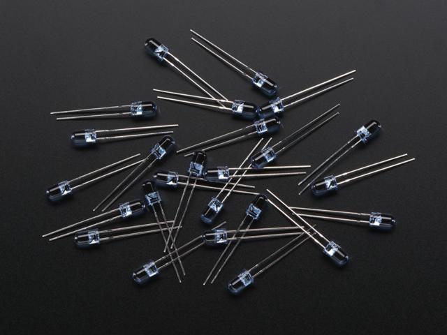 Click here for Adafruit Super-bright 5mm IR LED (25 pack) prices