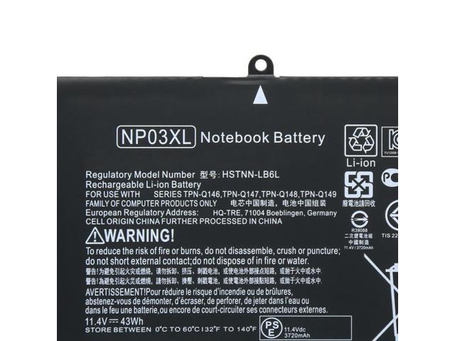 Click here for 43Wh NP03XL battery for HP Envy X360 15-U010DX 15-... prices