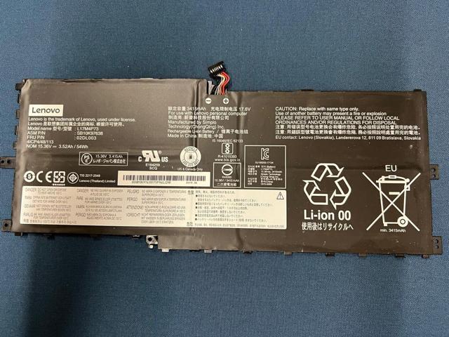 Click here for 54WH L17M4P73 battery for Lenovo X1 Yoga 2018 Seri... prices