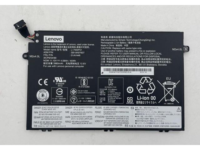 Click here for 45WH L17M3P51 battery for Lenovo ThinkPad E480 E58... prices