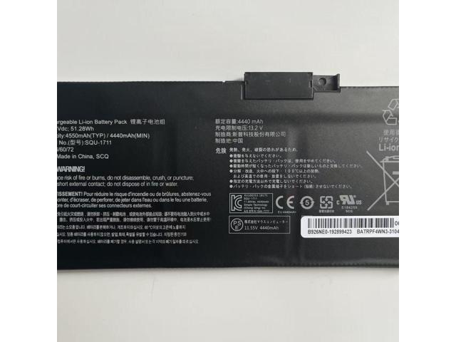Click here for SQU-1711 11.55V 51.28Wh (4550mAh) Li-ion Laptop Ba... prices