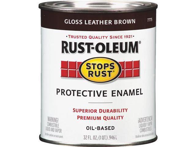 Click here for Rust-Oleum Leather Brown Enamel 7775-502 Unit: QT prices