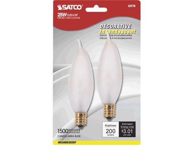 Click here for SATCO PRODUCTS  INC. 25W 2Pk Frost Cand Bulb S3778... prices
