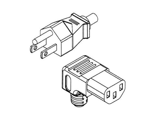 Click here for NA Horizontal Up Powercord - 6ft prices