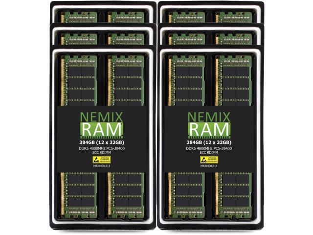 Click here for NEMIX RAM 384GB (12X32GB) DDR5 4800MHZ PC5-38400 1... prices