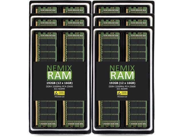 Click here for NEMIX RAM 192GB (12X16GB) DDR4 3200MHZ PC4-25600 2... prices