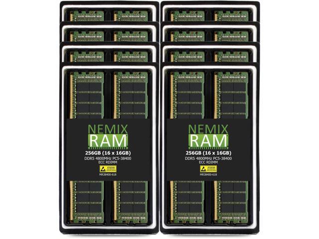 Click here for NEMIX RAM 256GB (16X16GB) DDR5 4800MHZ PC5-38400 1... prices