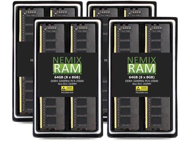 Click here for NEMIX RAM 64GB (8X8GB) DDR4 3200MHZ PC4-25600 1Rx8... prices