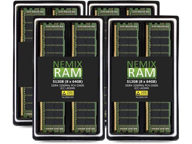 Click here for NEMIX RAM 512GB (8X64GB) DDR4 3200MHZ PC4-25600 4R... prices
