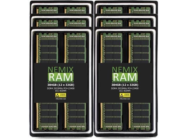 Click here for NEMIX RAM 384GB (12X32GB) DDR4 2933MHZ PC4-23400 2... prices
